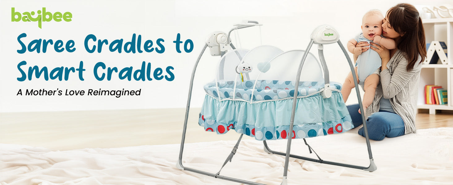 Shop Baybee Electric Baby Swing Cradle, Tradition Meets Modern Comfort ...