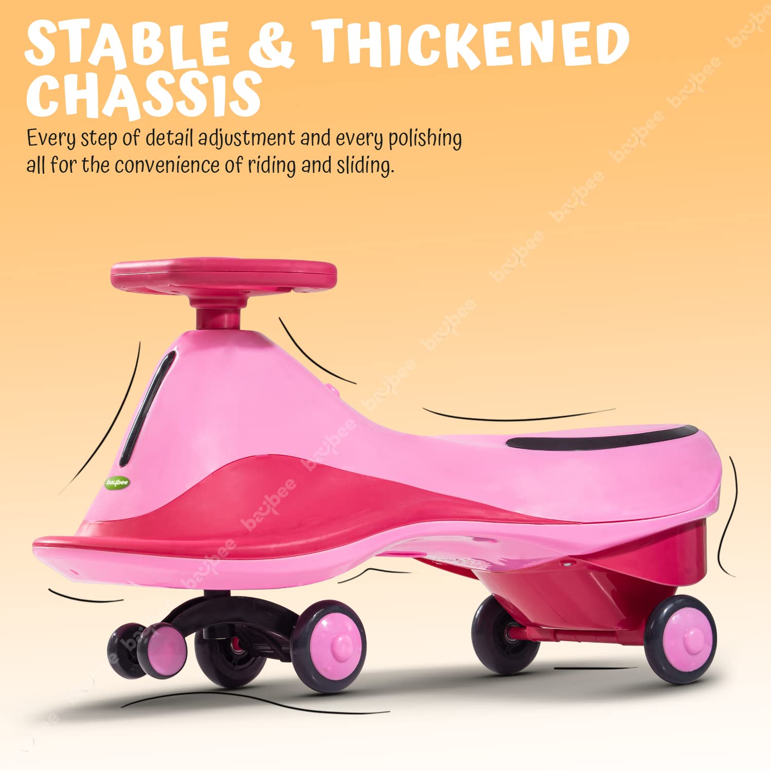 Baybee Magic Swing Push Ride on Cars for Kids with LED Light – Baybee India