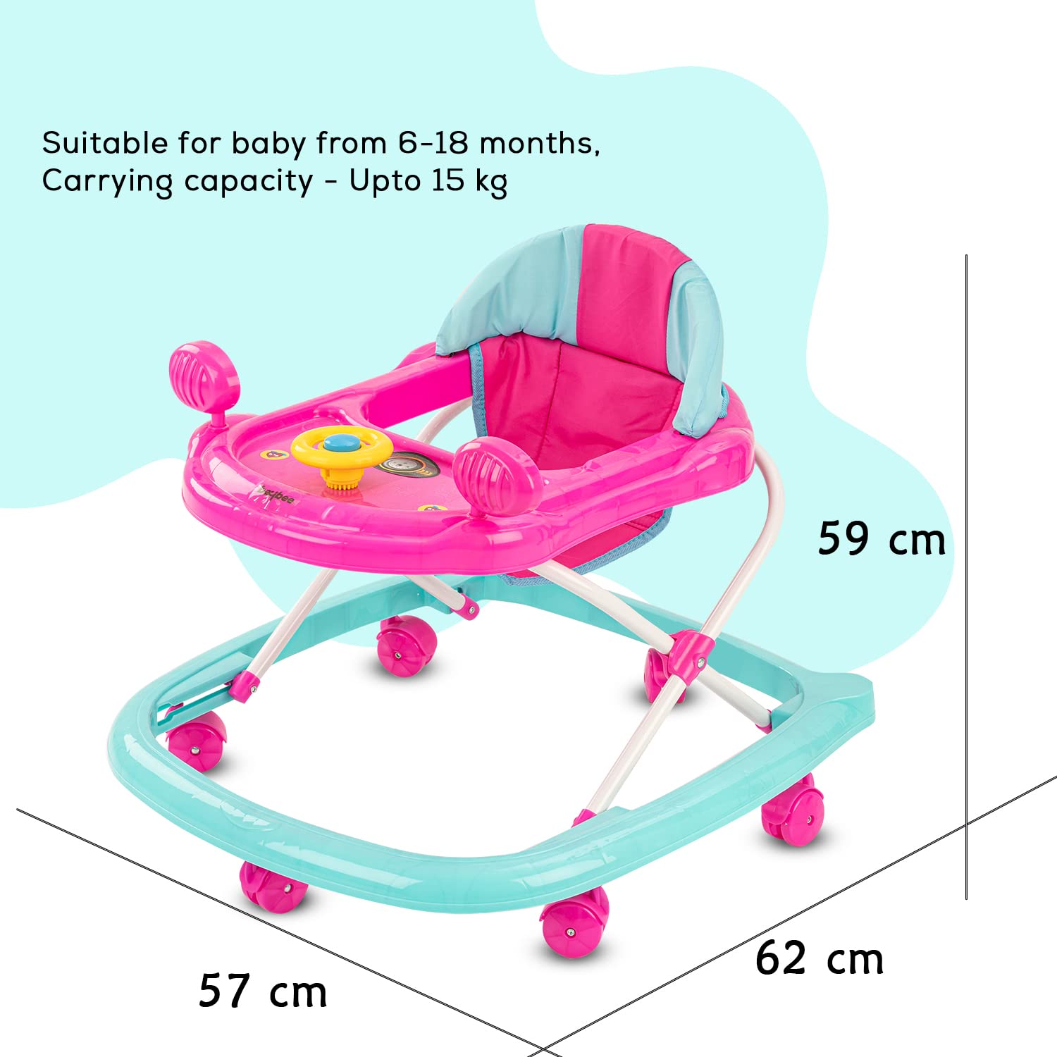 Baybee Nova Baby Walkers Infant Push Walkers & Walking Toys – Baybee India