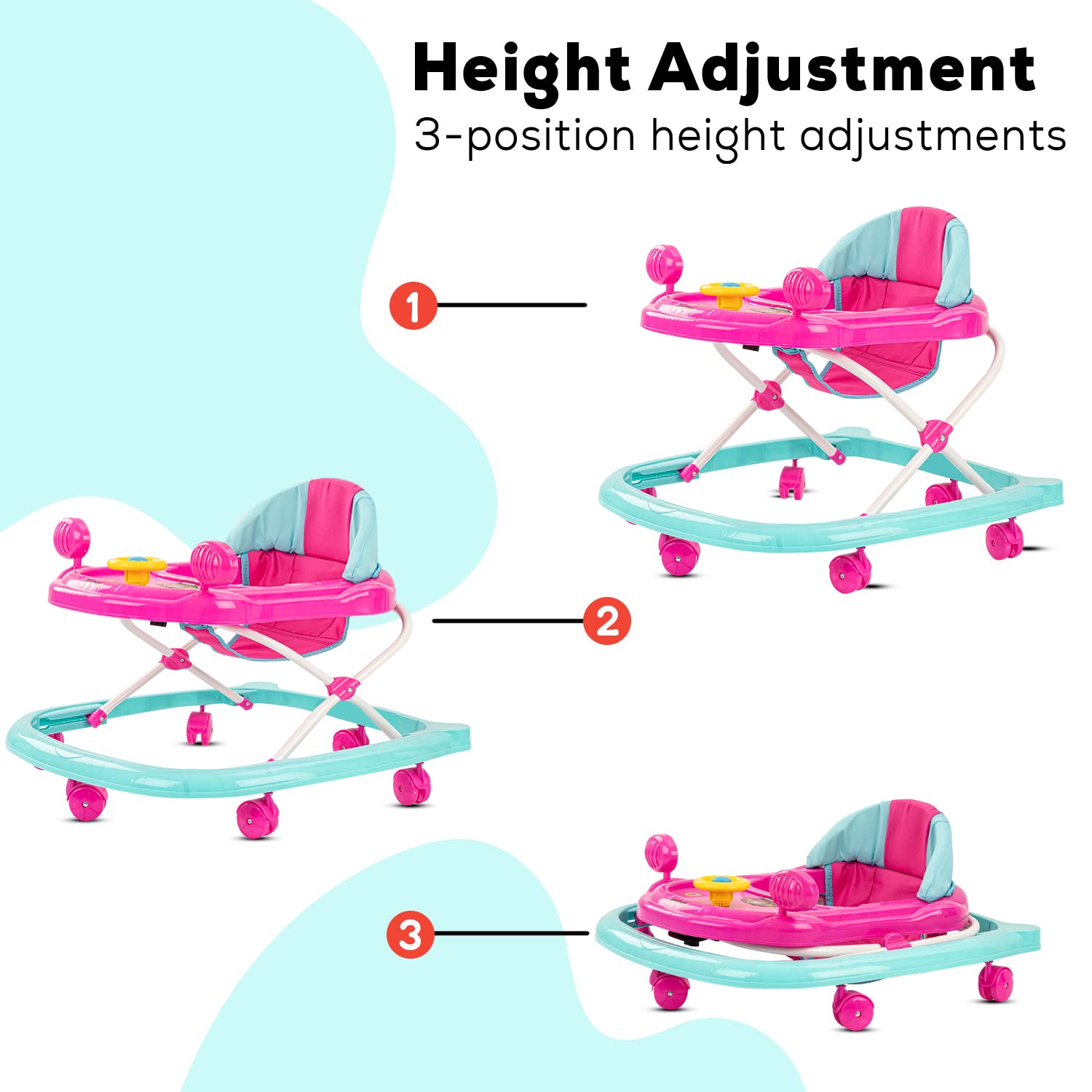 Baybee Nova Baby Walkers Infant Push Walkers & Walking Toys – Baybee India