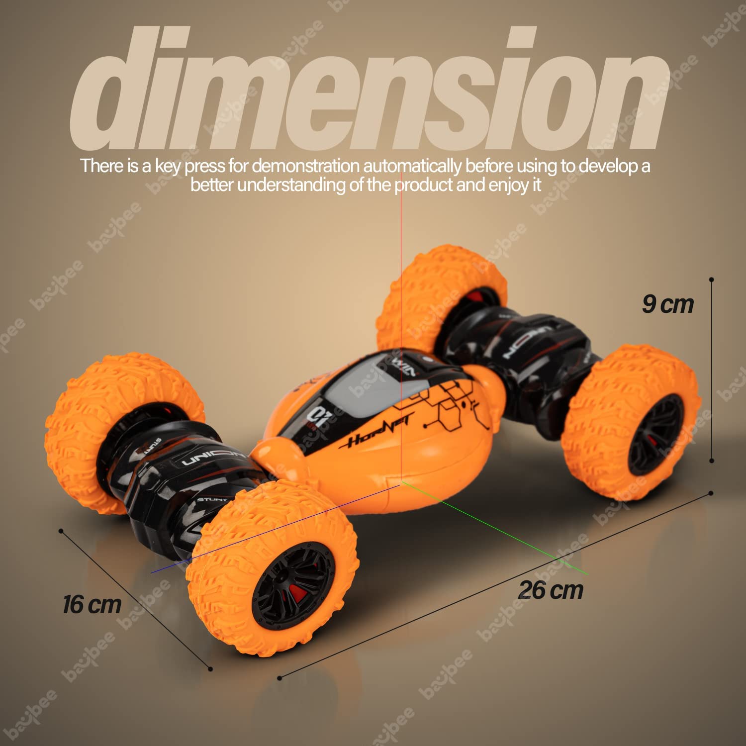 Baybee Double Sided RC Cars for Kids | Remote Control Toy Cars – Baybee ...