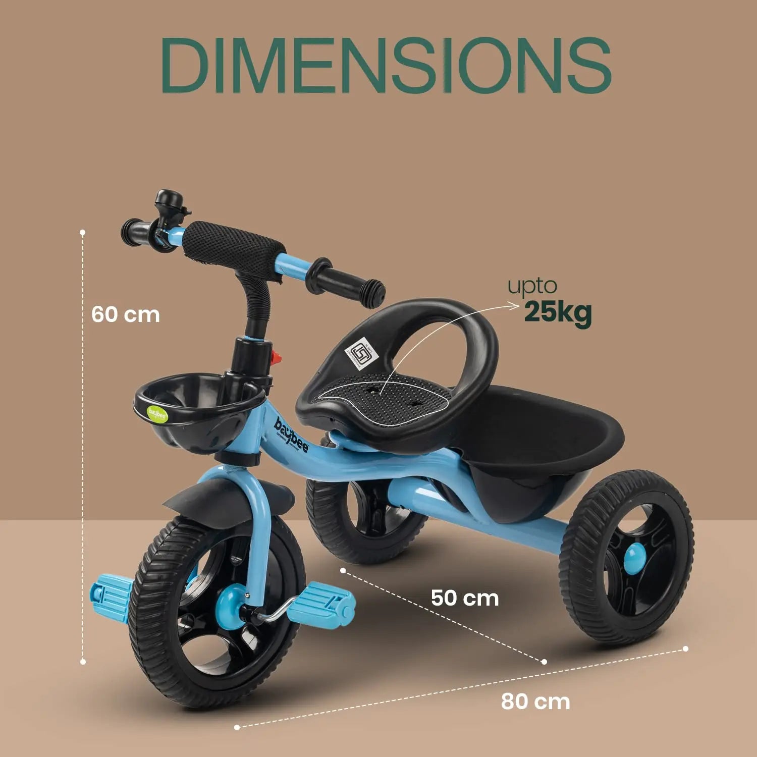 Baybee Dracarys Baby Tricycle for Kids with Eva Wheels, Storage Basket ...