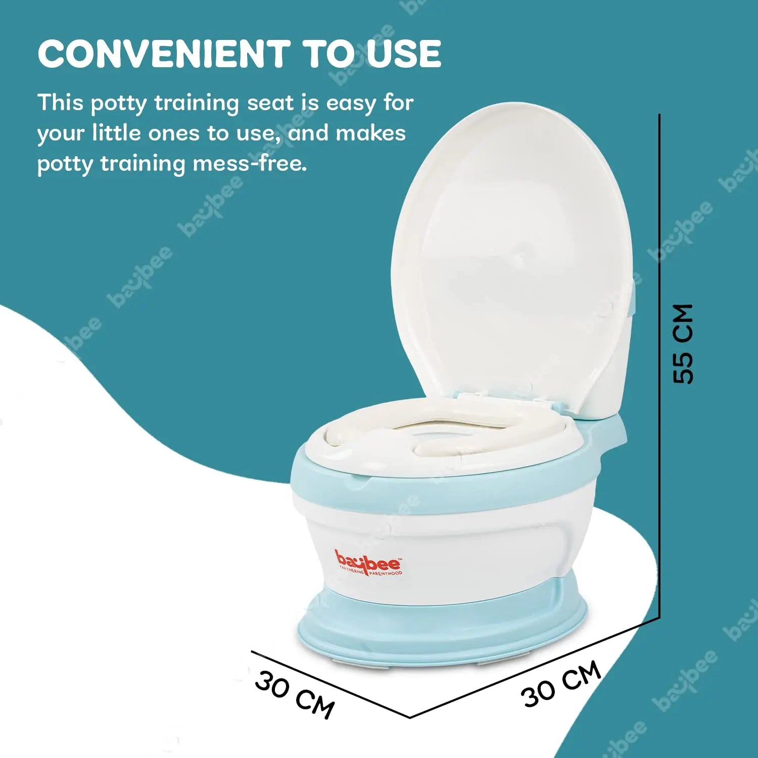 Baybee Gusto Western Toilet Potty Seat for Kids with Closing Lid, Cush ...