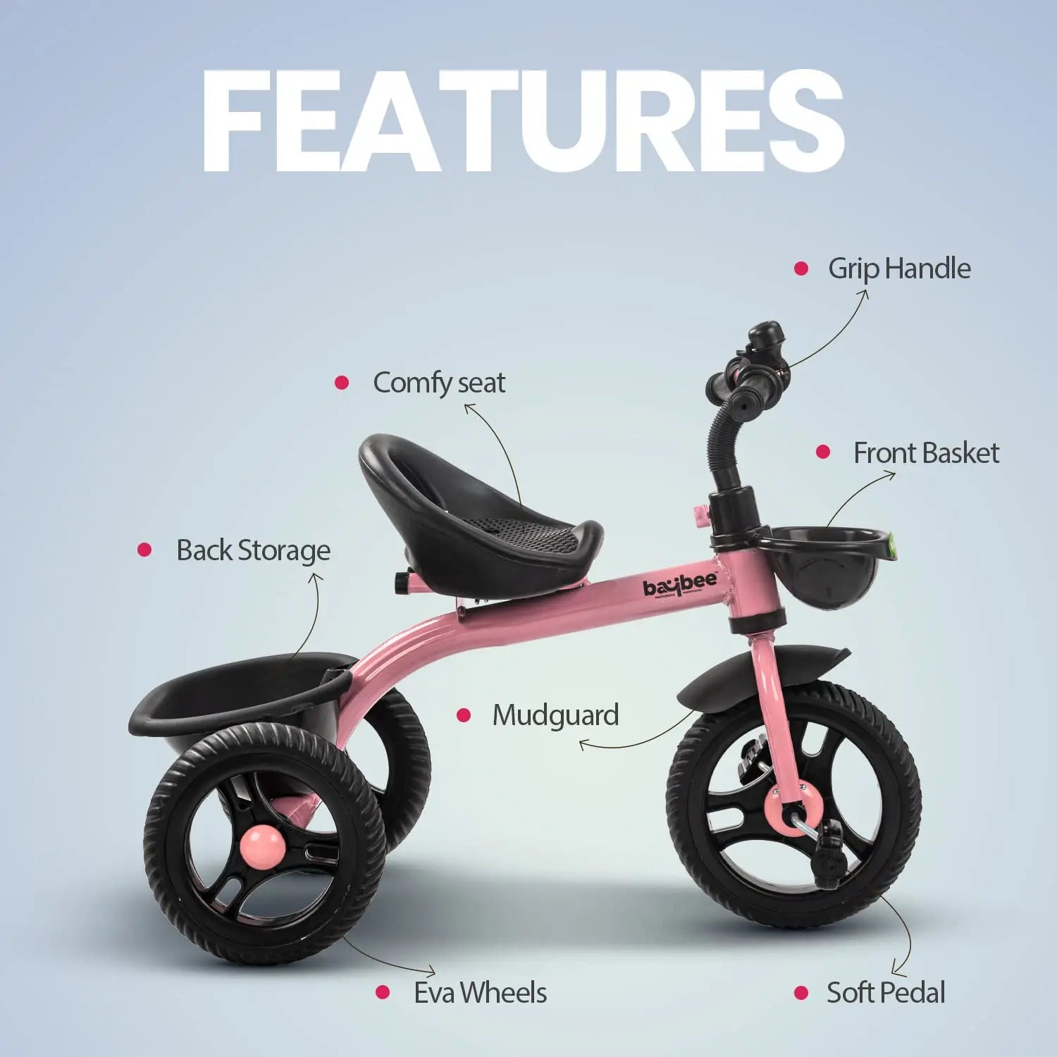 Baybee Tricycles | 3-Wheel Bicycles, Child's Trikes & More – Baybee India