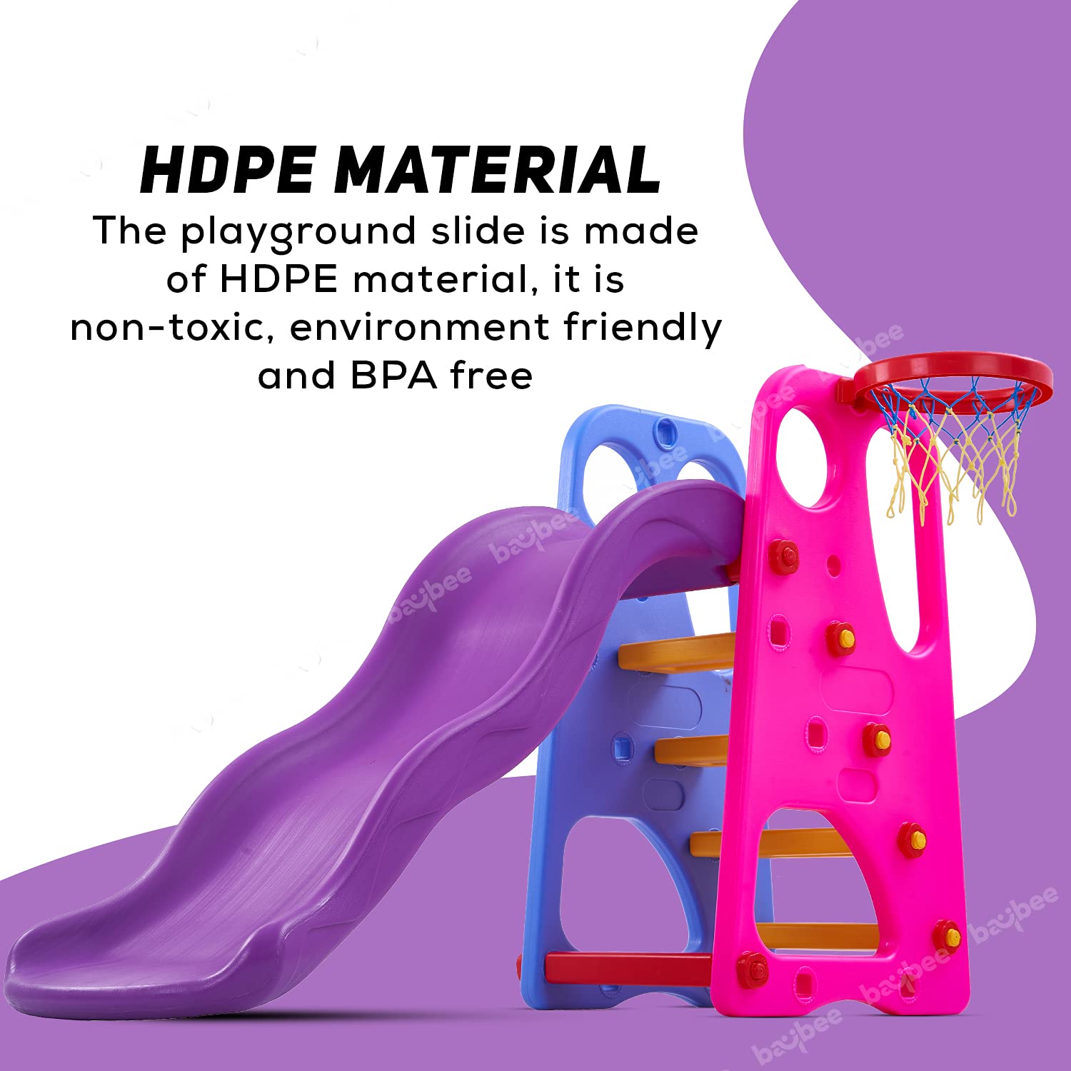 Baybee Grand Folding Slide Plastic Play Slide Climber with Score Keepe ...