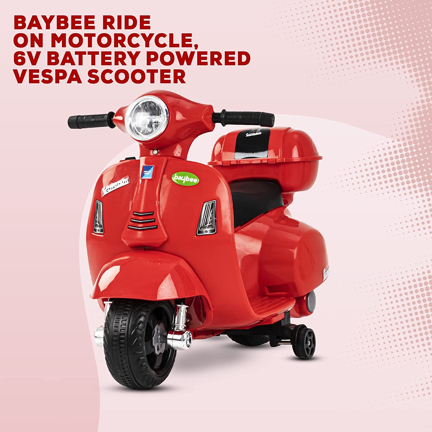 Baybee Mini Vespa Battery Operated kids electric bike – Baybee India