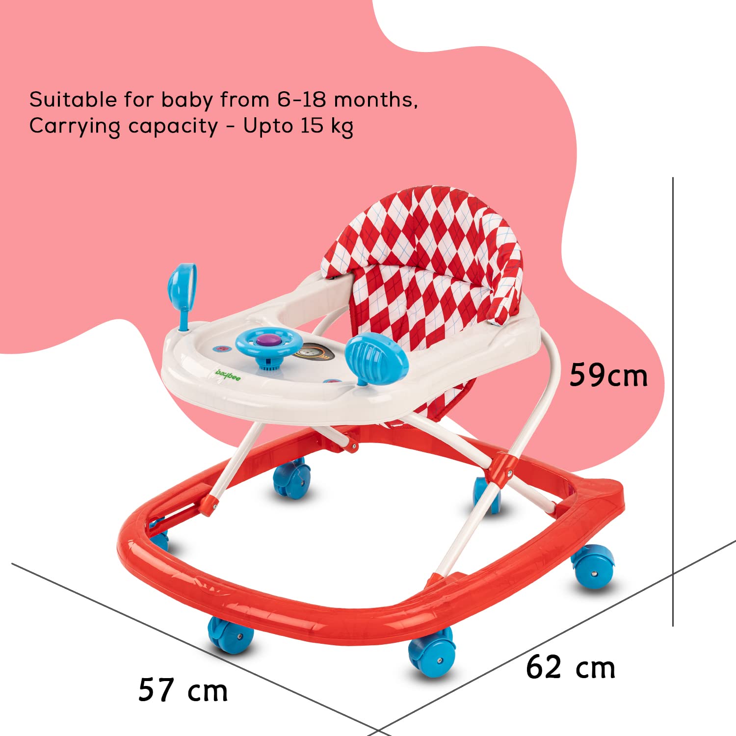 Baybee Nova Baby Walkers Infant Push Walkers & Walking Toys – Baybee India