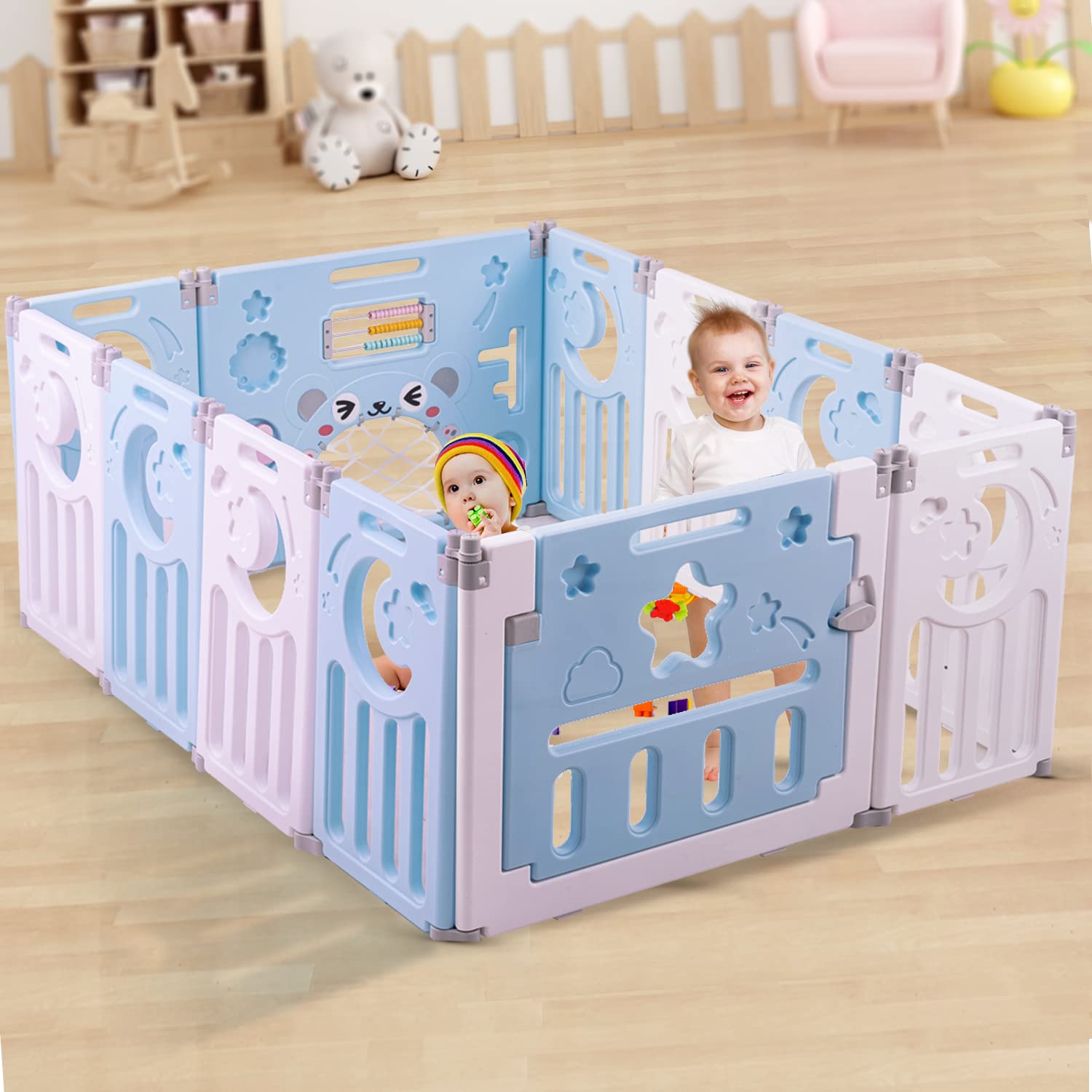 Baybee Playard Playpen for Kids with Safety Lock & Suction Cup, Play G ...