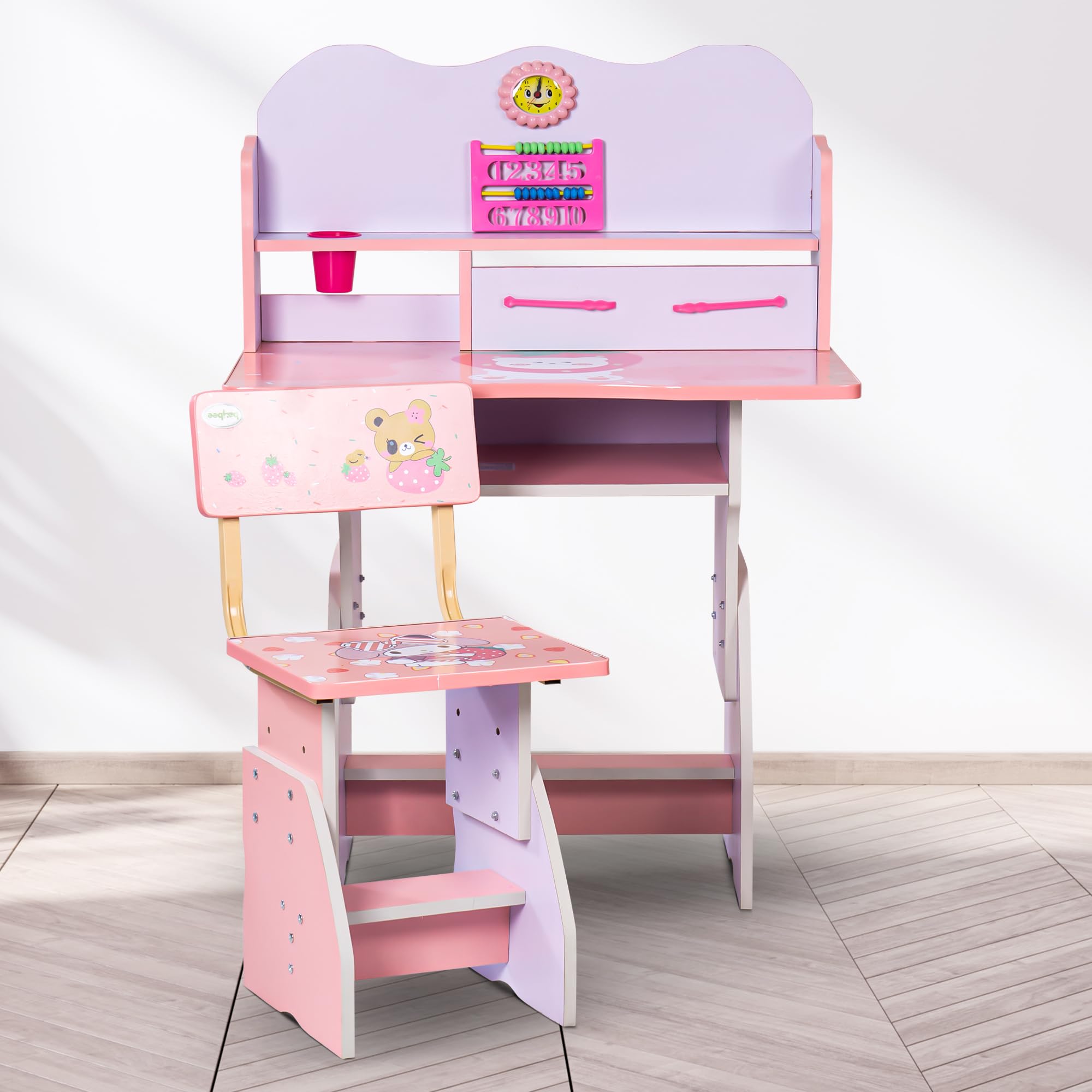 Baybee Height Adjustable Study Table for Students Kids with Chair ...