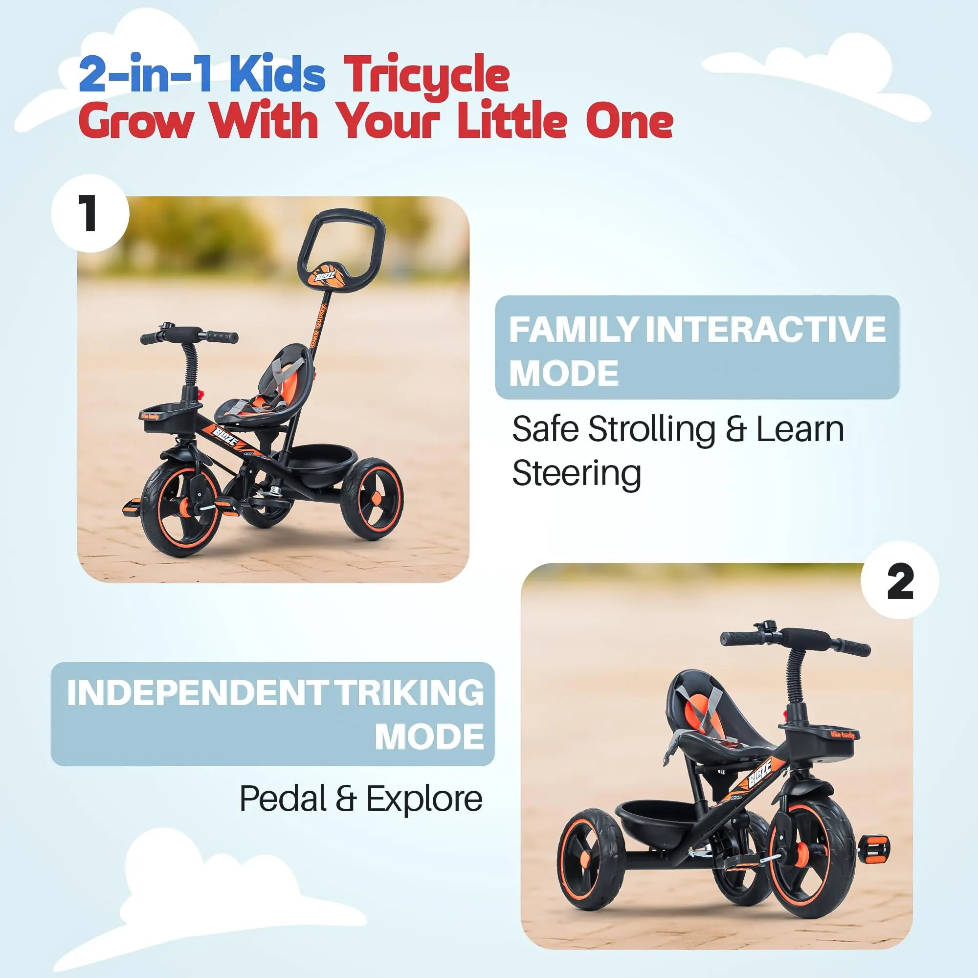 Purchase Baby Tricycle for Kids Safe & Stylish Ride-On Toy for Toddlers ...