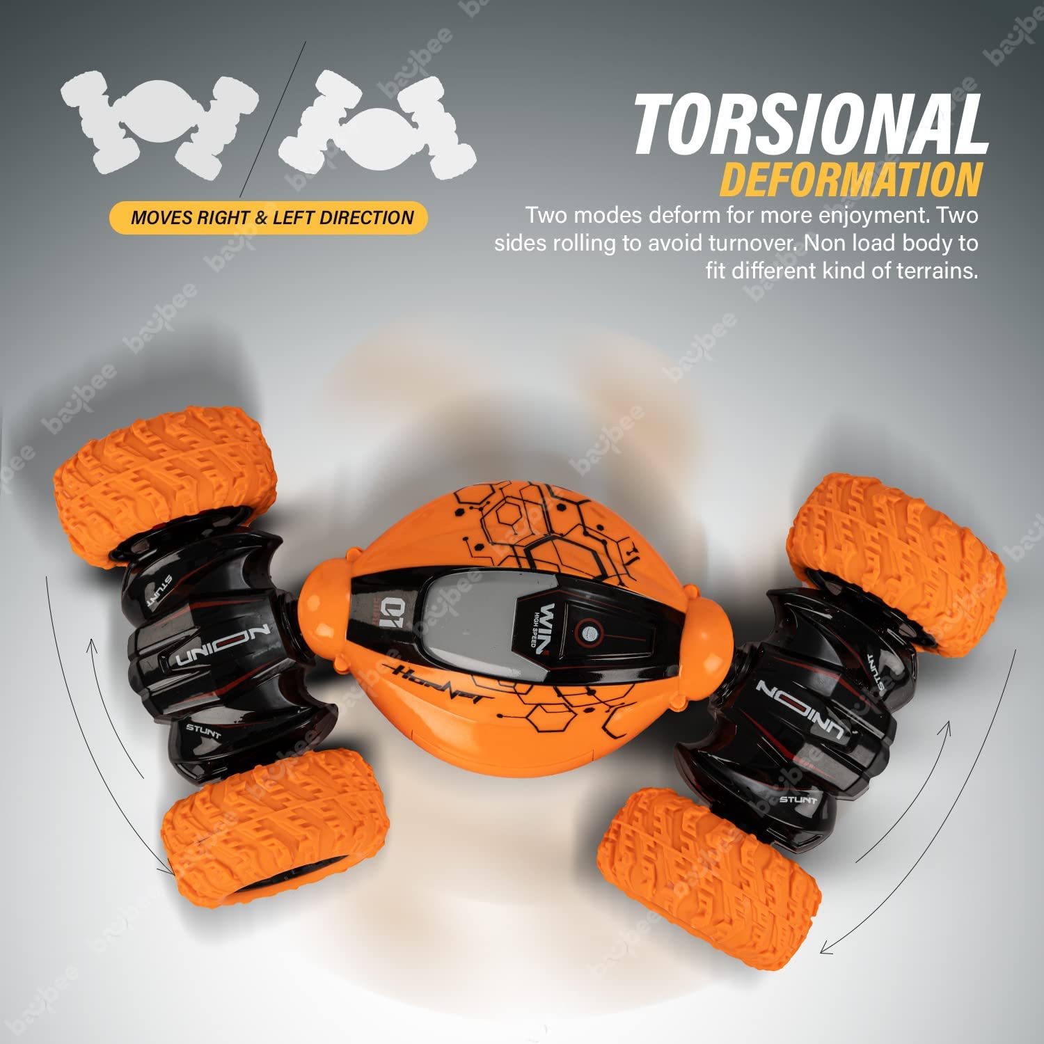 Baybee Double Sided RC Cars for Kids | Remote Control Toy Cars – Baybee ...