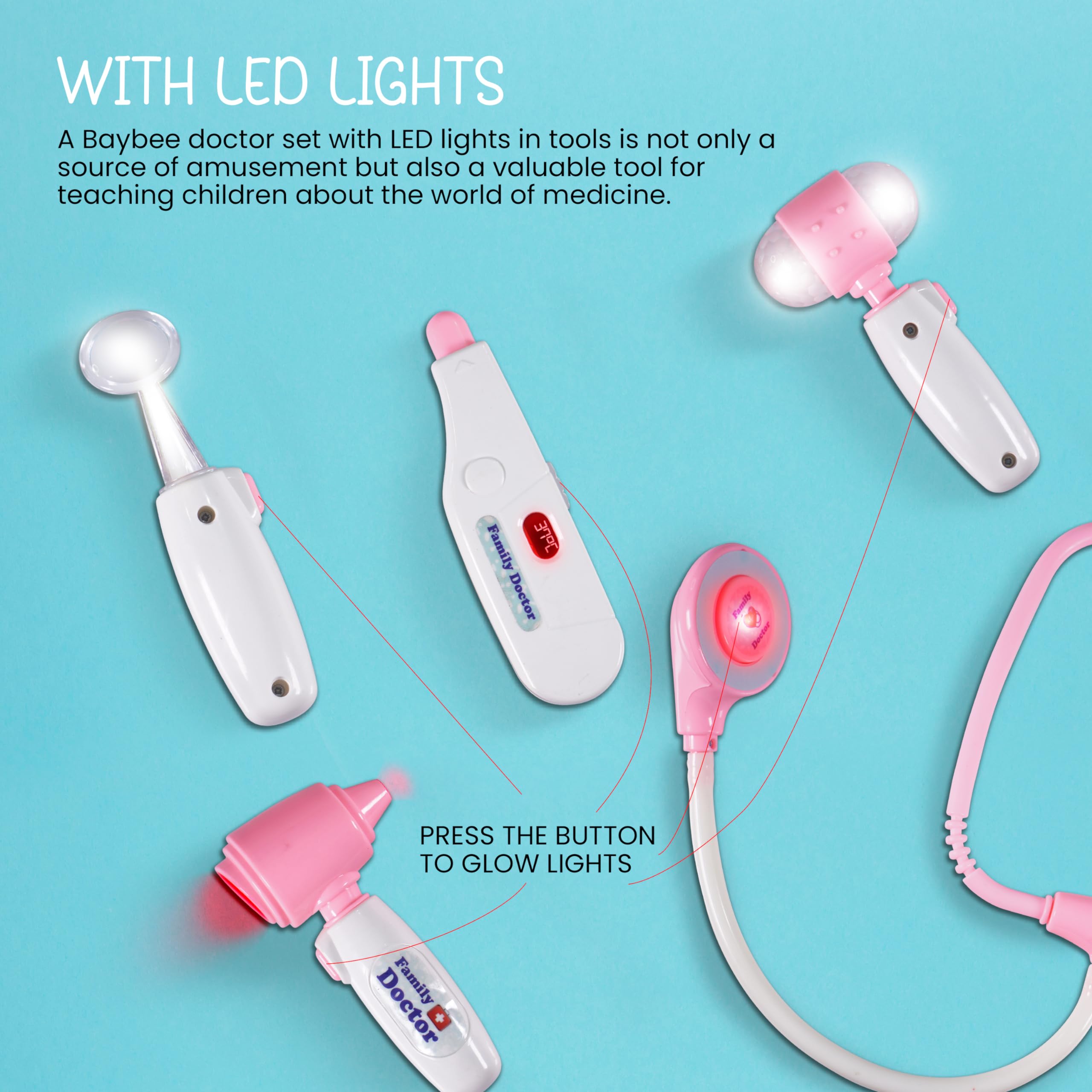 Baybee Doc-in-a-Box 3 in 1 Portable Pretend Play Doctor Set – Baybee India