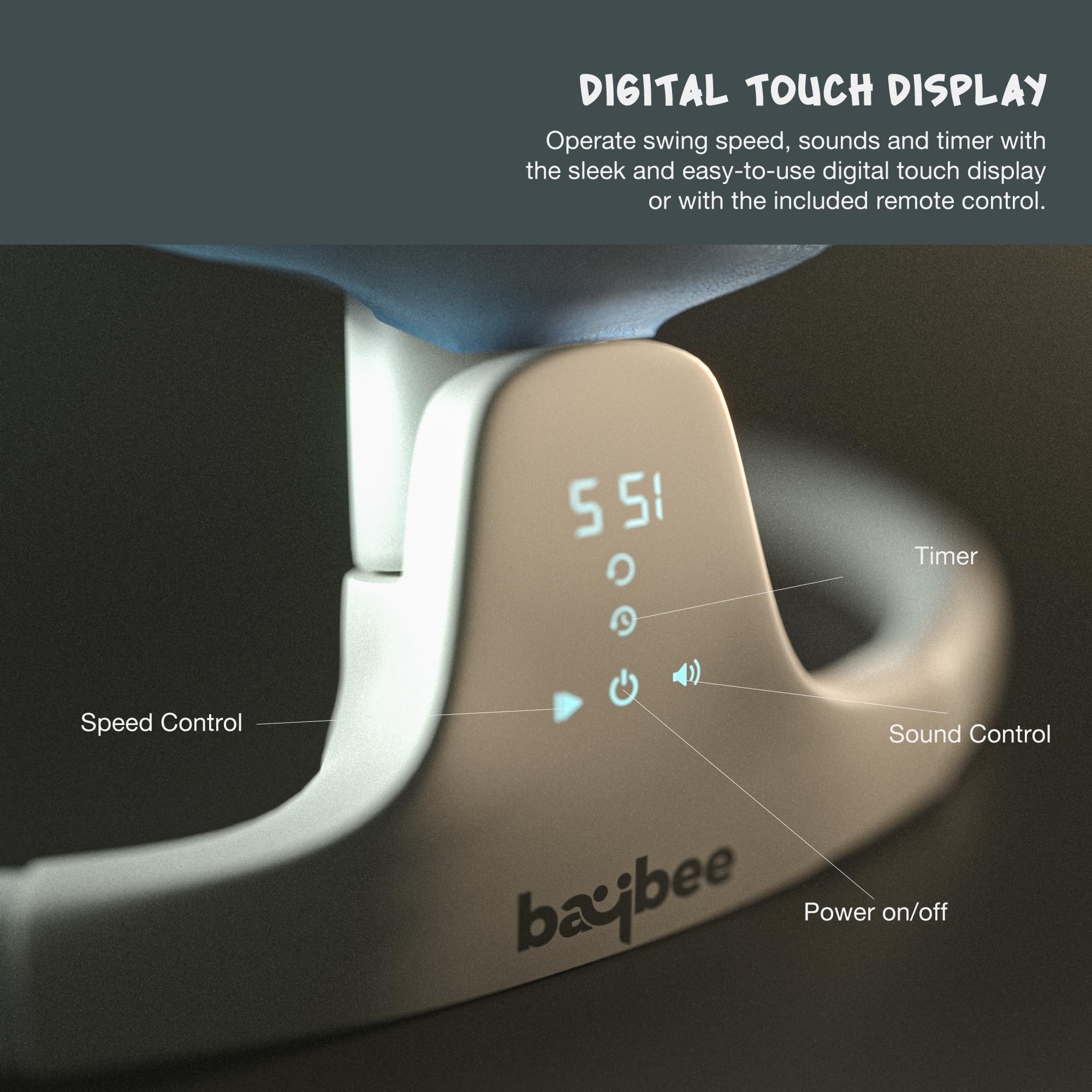 Shop Automatic Electric Baby Swing Cradle with Mosquito Net Auto Cradle ...