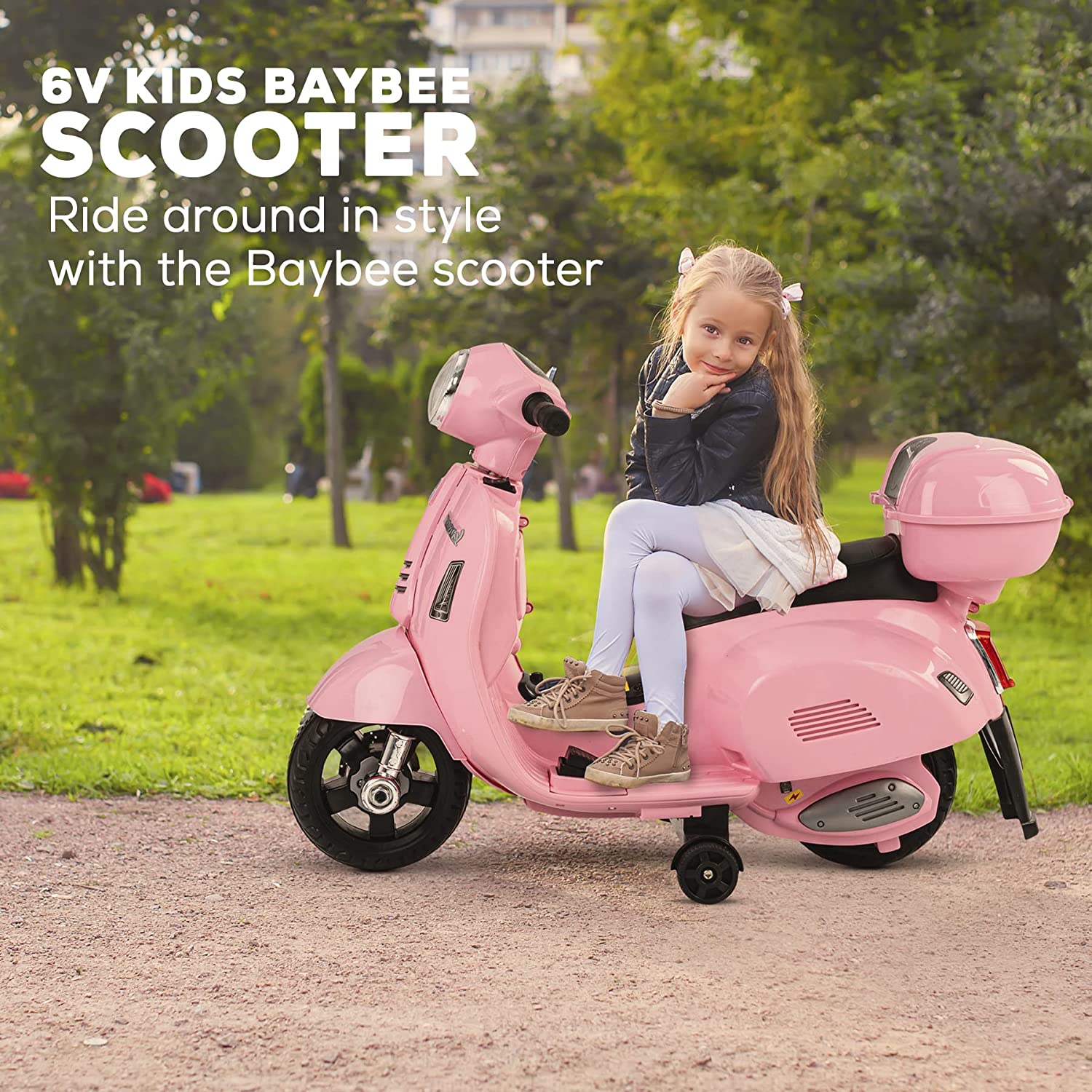 Baybee Mini Vespa Battery Operated kids electric bike – Baybee India