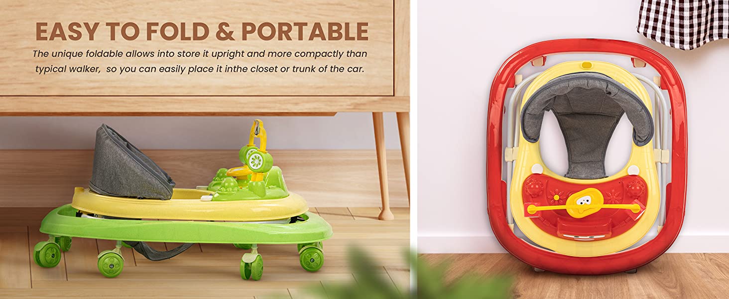 Baybee Luno Baby Best Walker | Wheeled Infant Walker | Baby Walkers ...