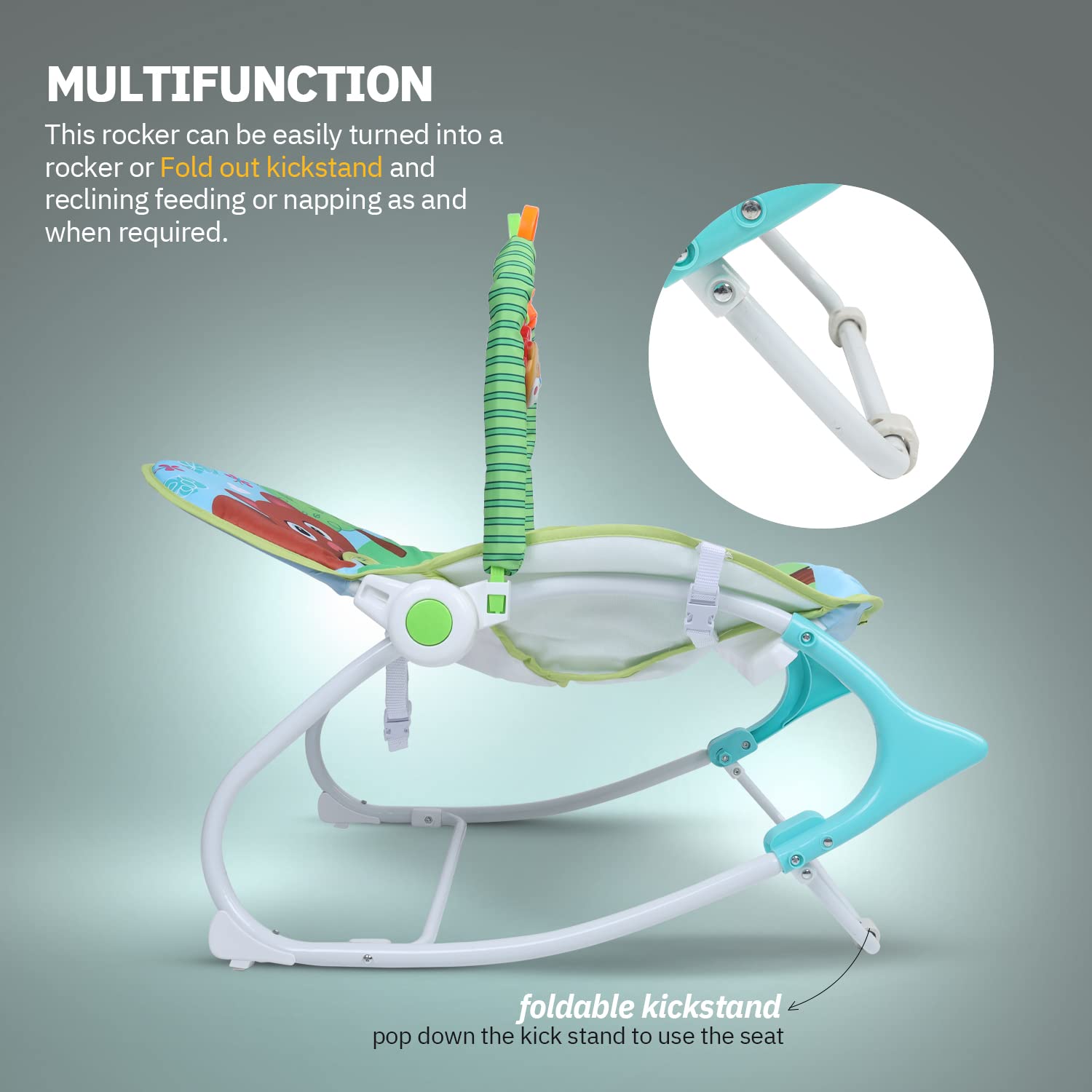 Baybee Nora Baby Portable Multi-Position Recline Bouncer Chair – Baybee ...